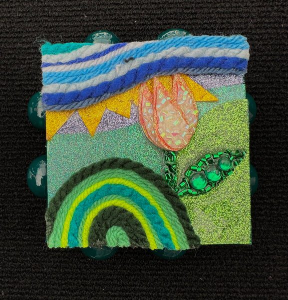 "Wonderblox #4" by Whitney Pollock $85 – Deep Ellum Art Company