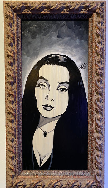 "Morticia" by William 'Bubba' Flint $120 – Deep Ellum Art Company