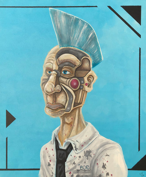 “IT Bob” by Chase Fleischman $300 – Deep Ellum Art Company